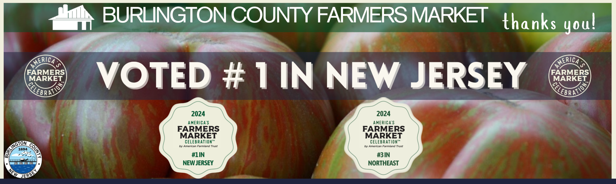 Voted #1 Farmers Market in NJ! - Burlington County Agricultural Center